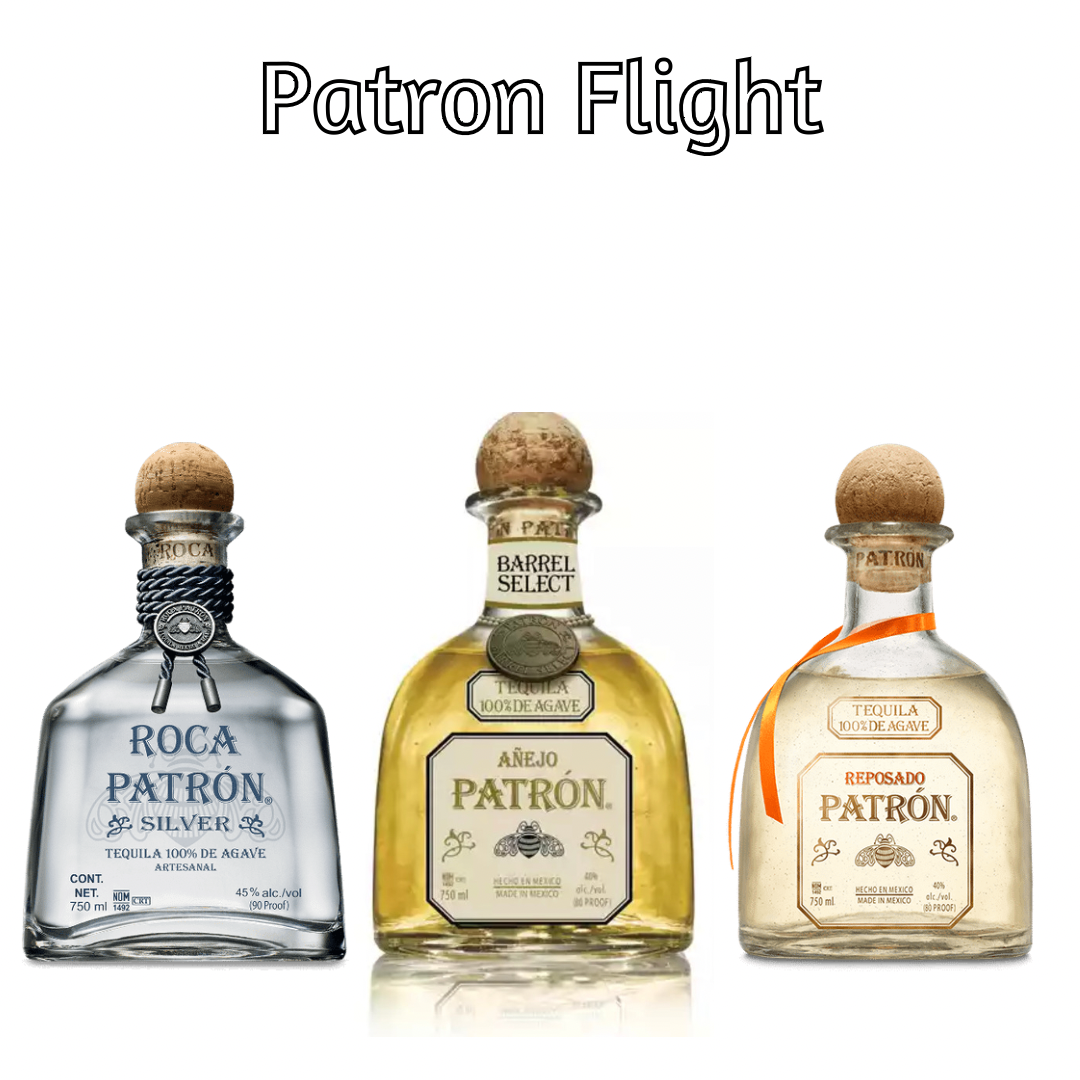 Patron Tequila Flight – Reposado Bar & Bodega